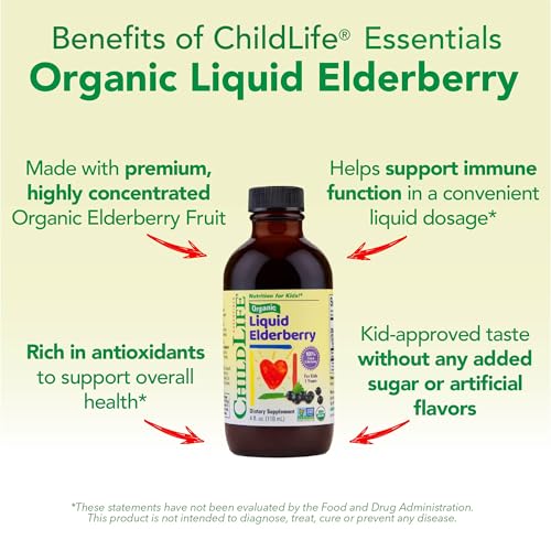 childlife organic elderberry for immunity