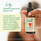 ChildLife vitamin D3 drops 1000 IU