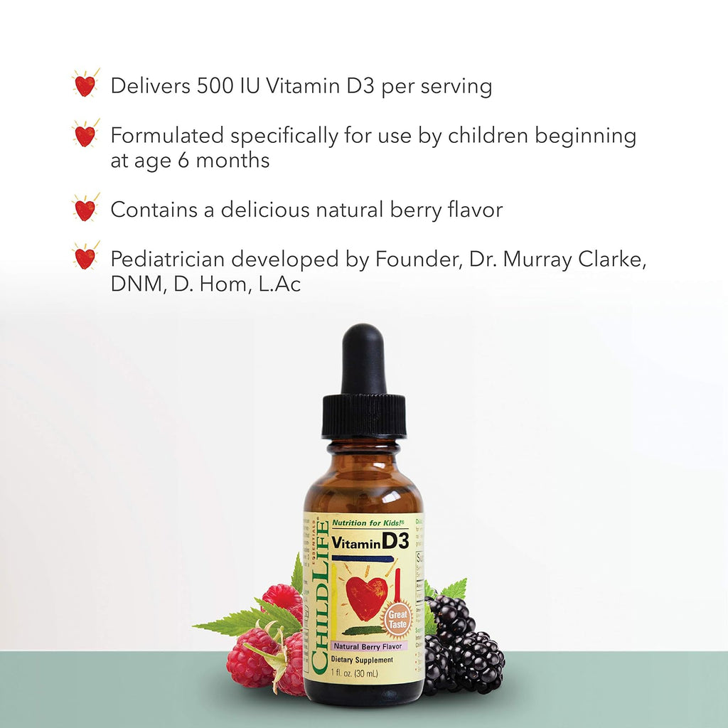 ChildLife Vitamin D3 drops for immune support