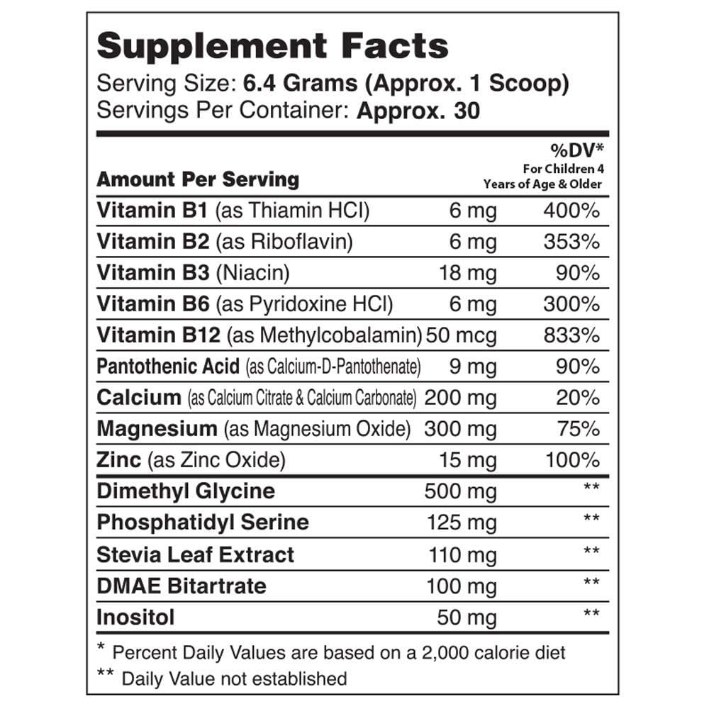 children's concentration powder supplement