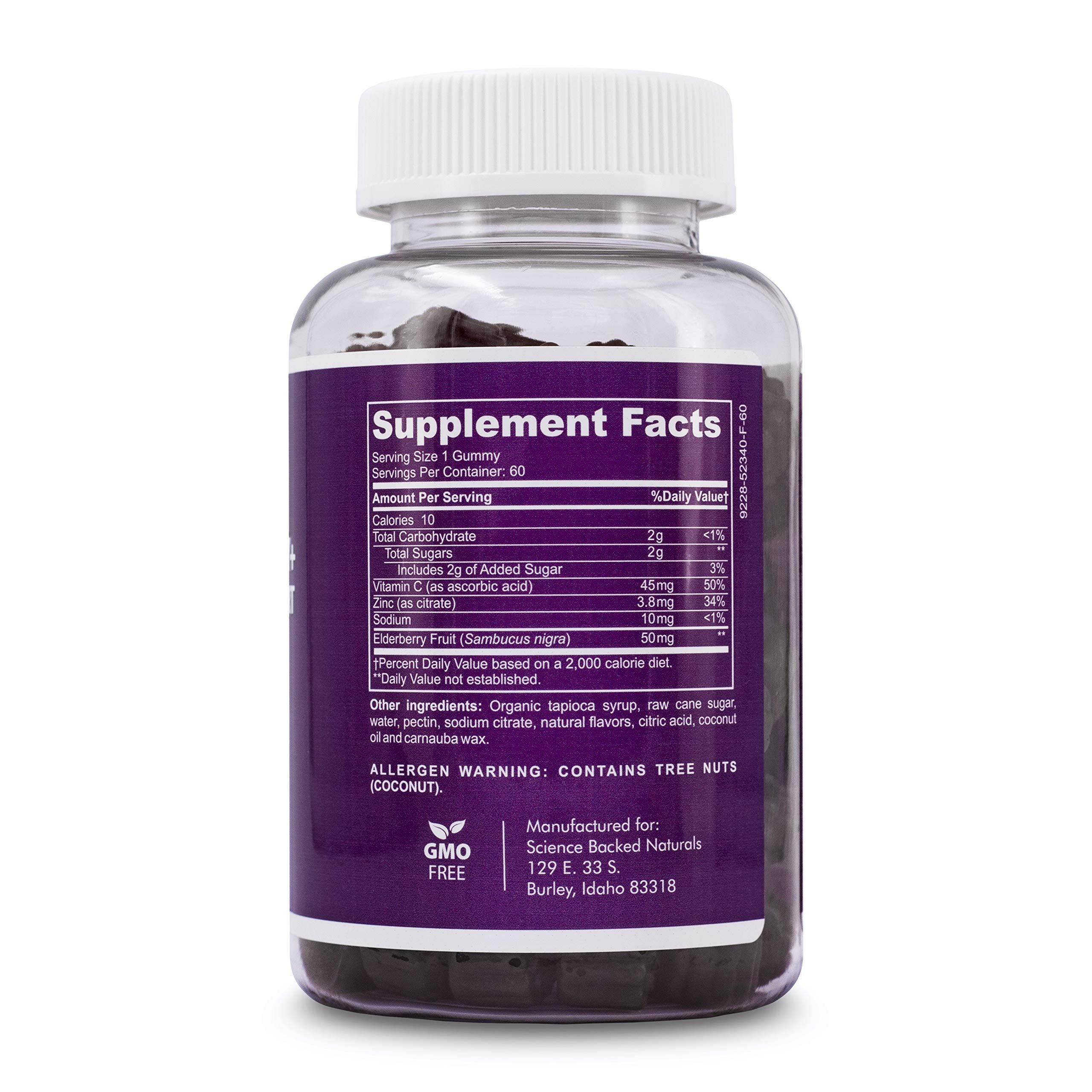 children's elderberry gummies with zinc