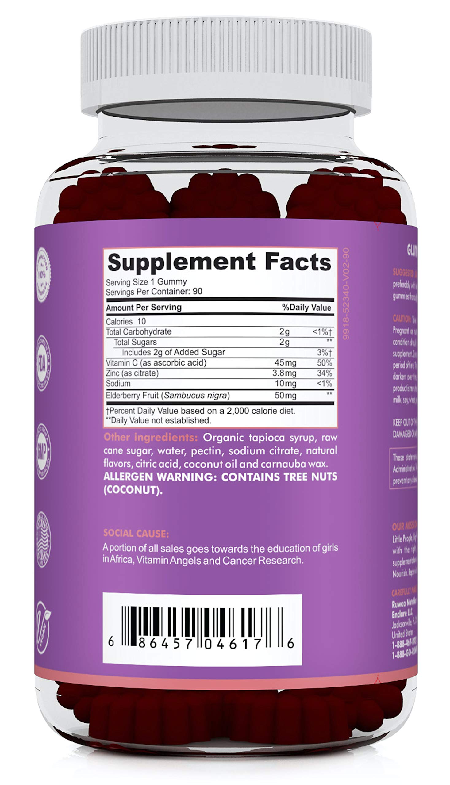 children's elderberry vitamin C gummies