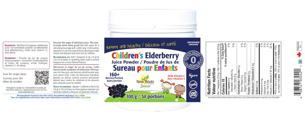 children's health with elderberry extract