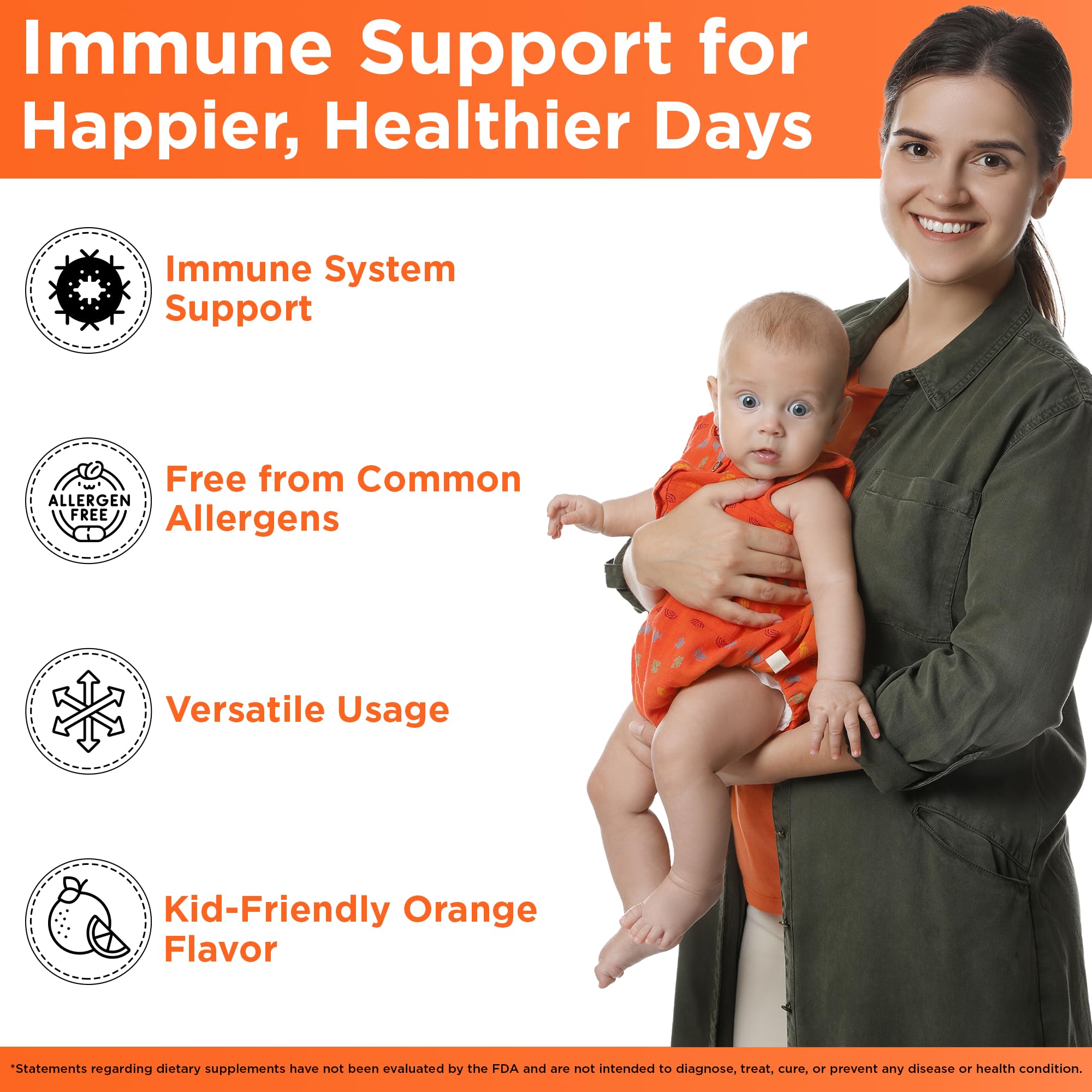 children's immune health syrup with zinc