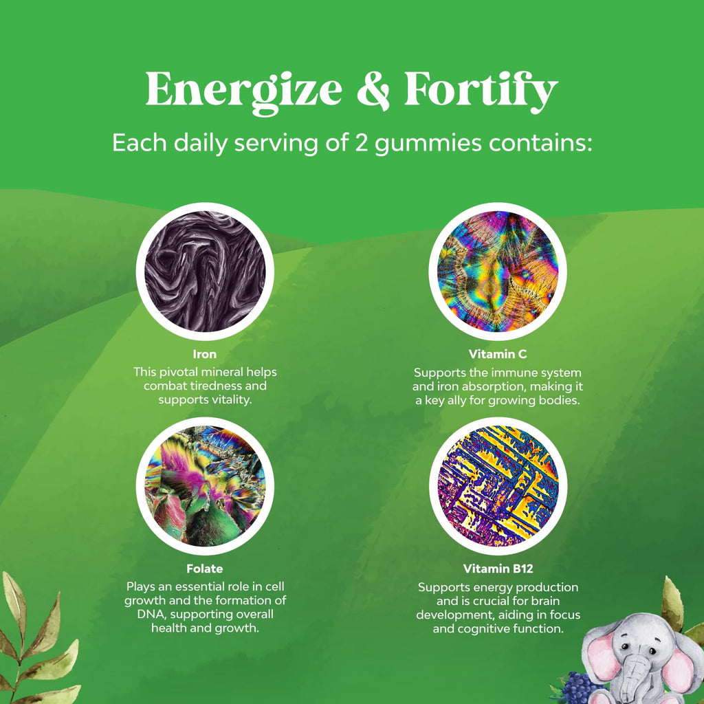 Children's iron gummies for vitality