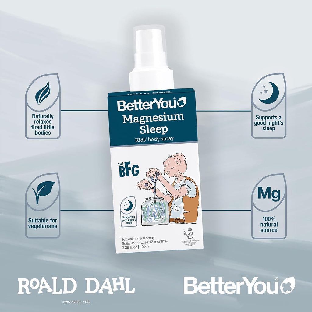 children's magnesium body spray for relaxation