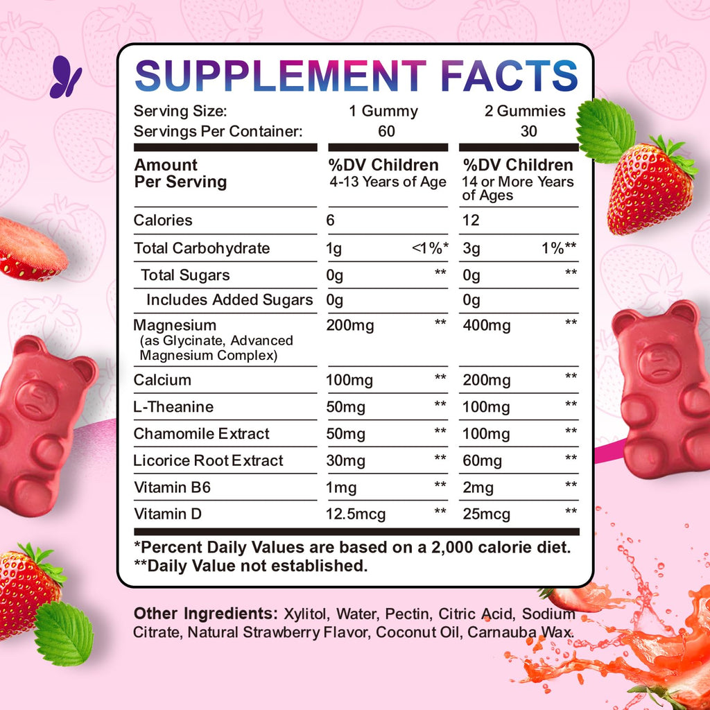children's magnesium gummies with chamomile