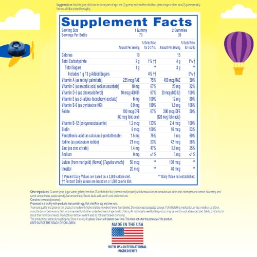 children's multivitamins with vitamins A to E