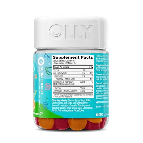 children's relaxation gummies with lemon balm