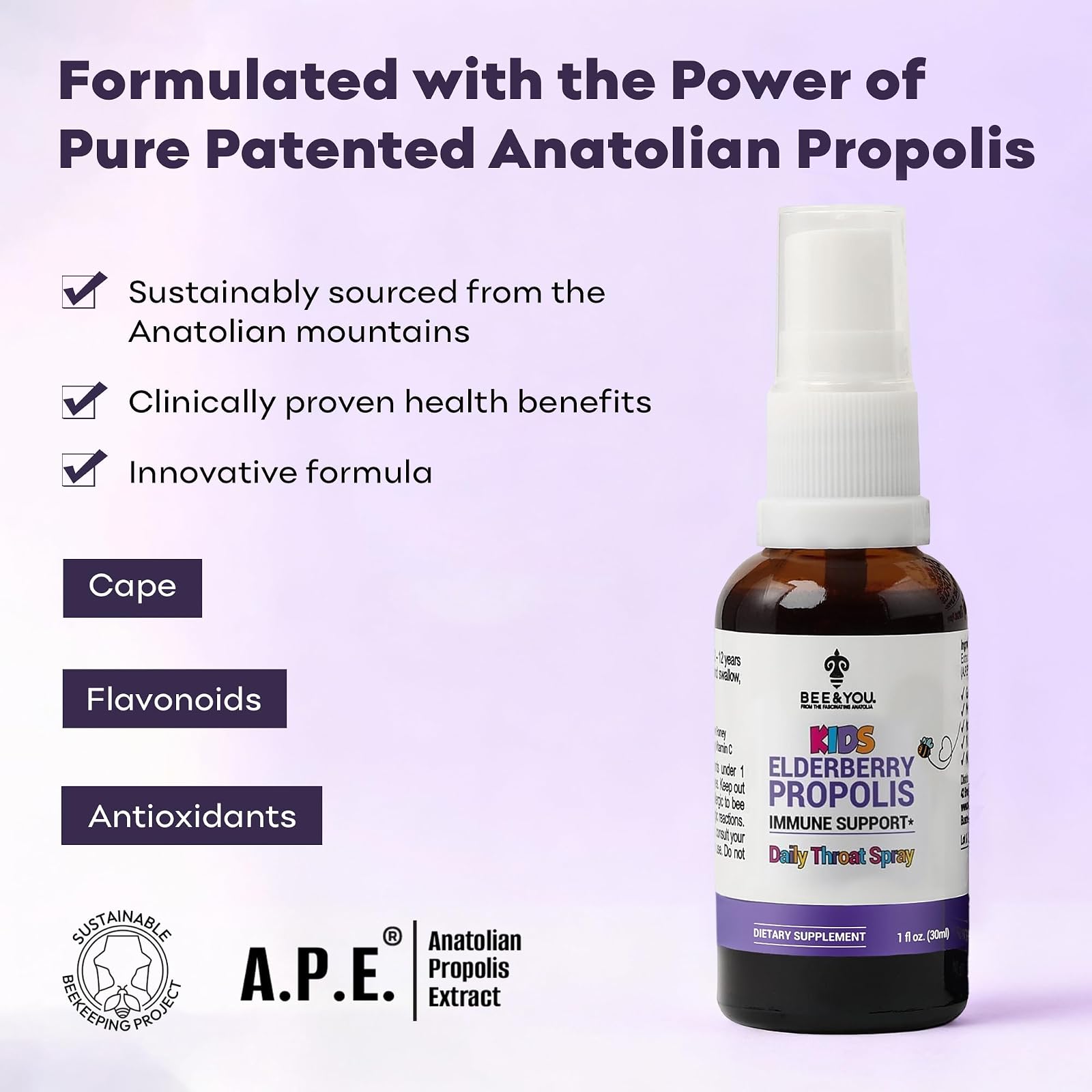 children's throat spray with propolis