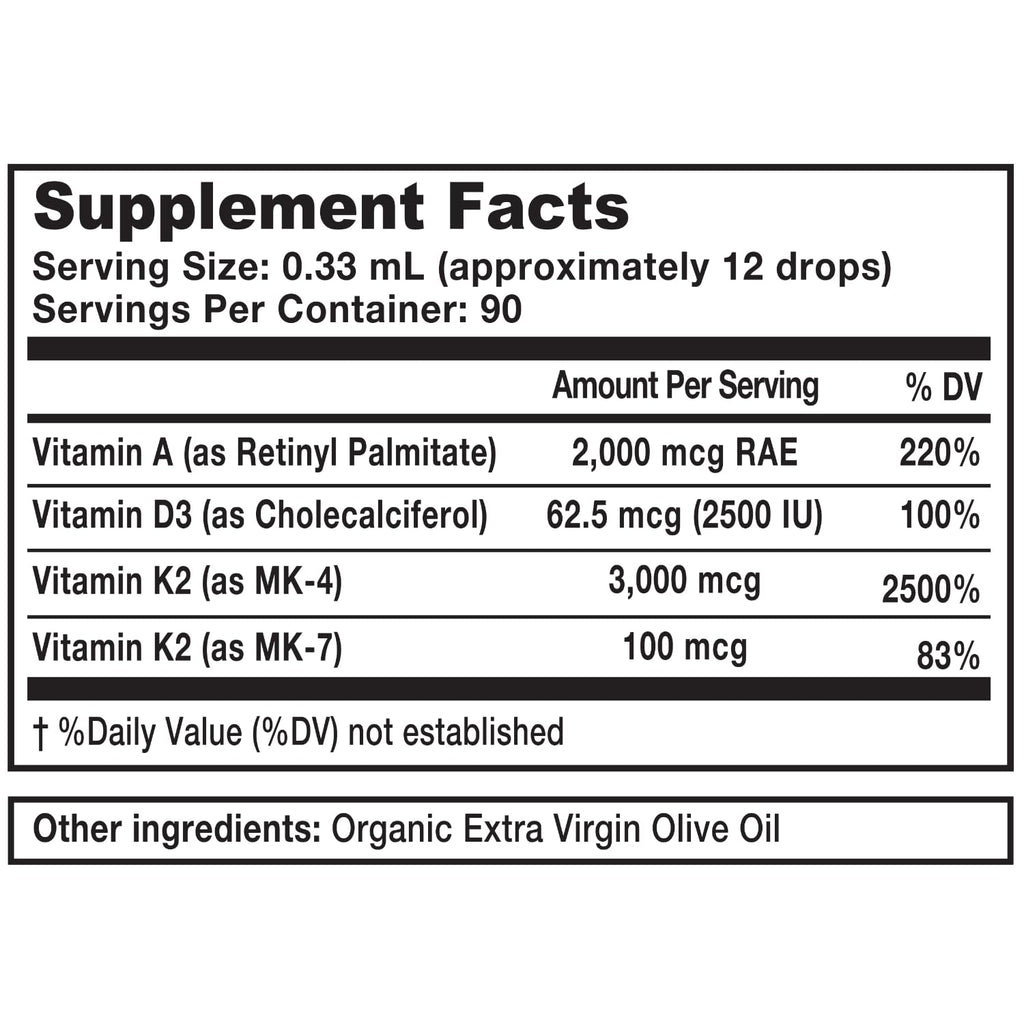 children's vitamin A D3 K2 drops