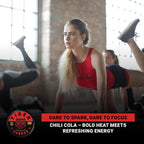 Chili cola flavour energy pouches