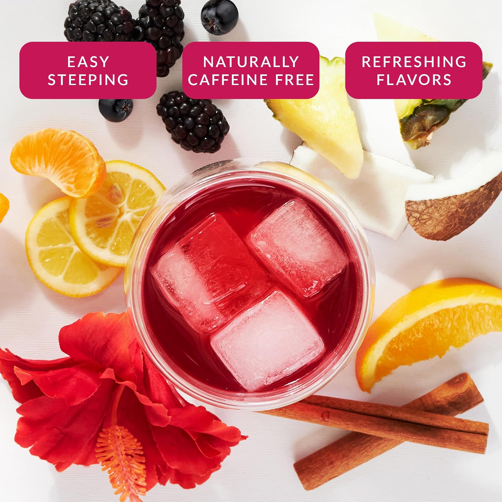 Chill with hibiscus sangria iced tea