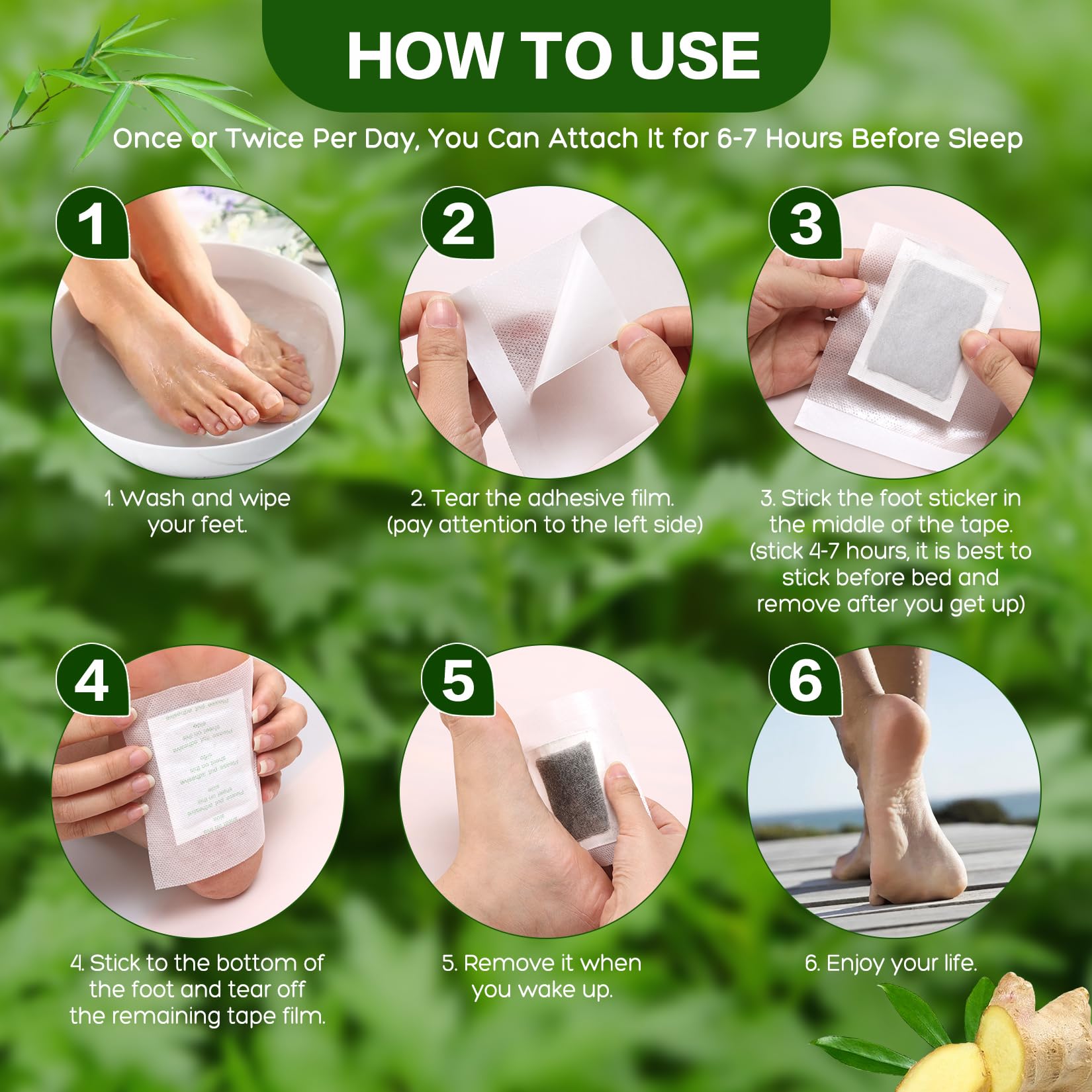 Chillax ginger pads for tired feet