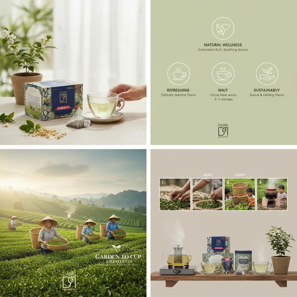 Chinese green tea with jasmine