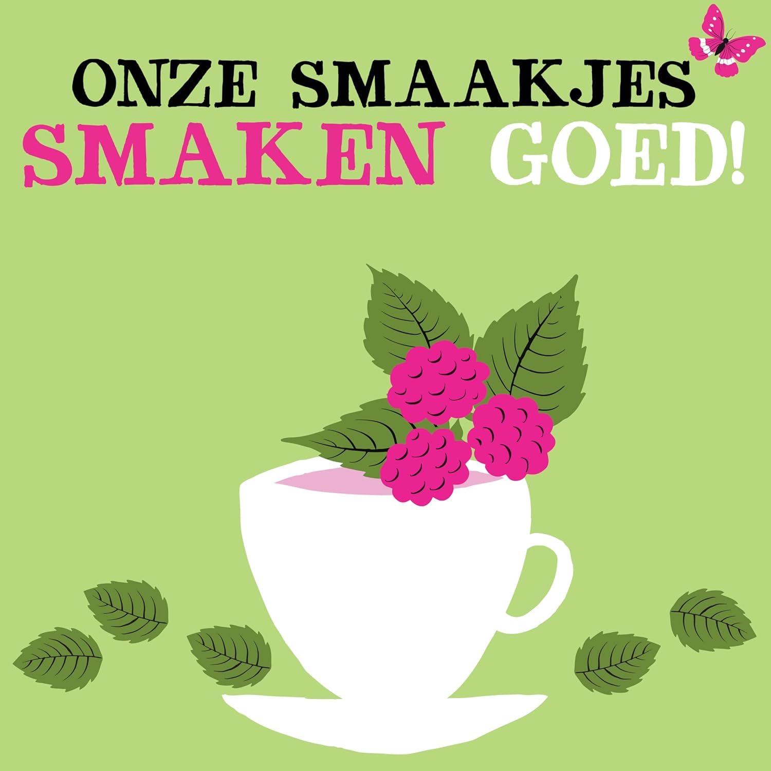 Chinese green tea with raspberry