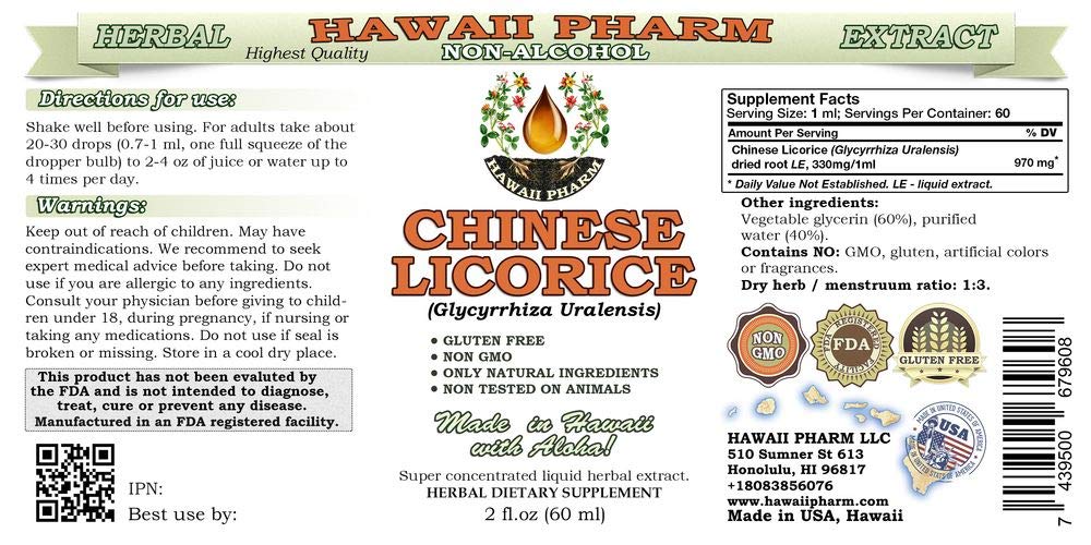 Chinese licorice glycerite benefits
