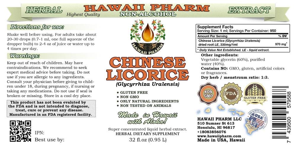 Chinese licorice glycerite for digestion