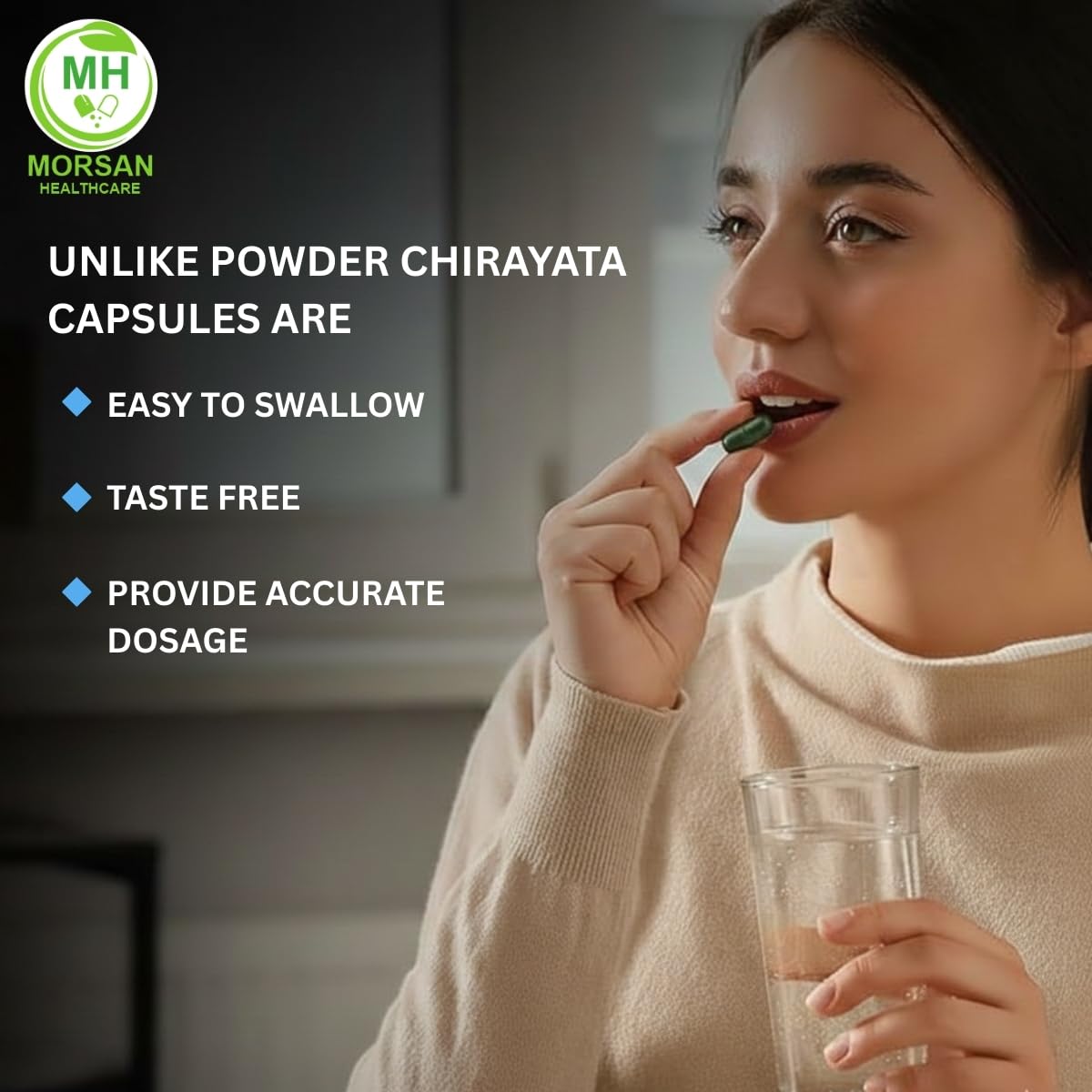 Chirayata capsules for skin health