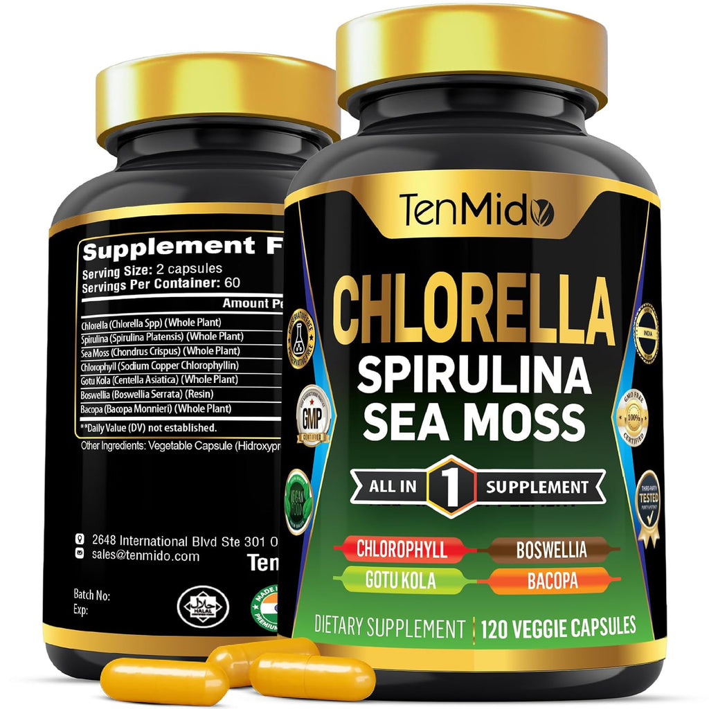 Chlorella 7-in-1 formula capsules