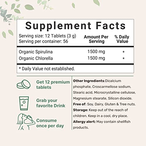Chlorella and spirulina for detox