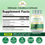 Chlorella capsules for detox support