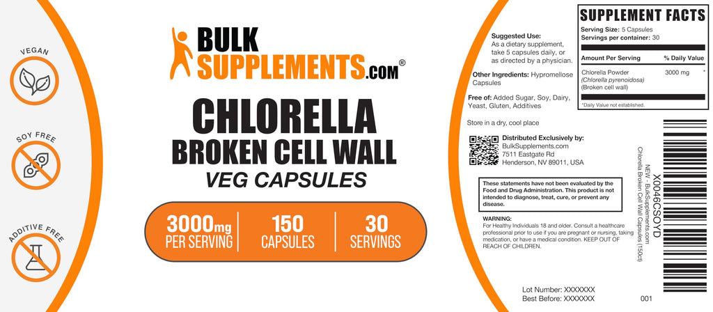chlorella capsules for vegan diets