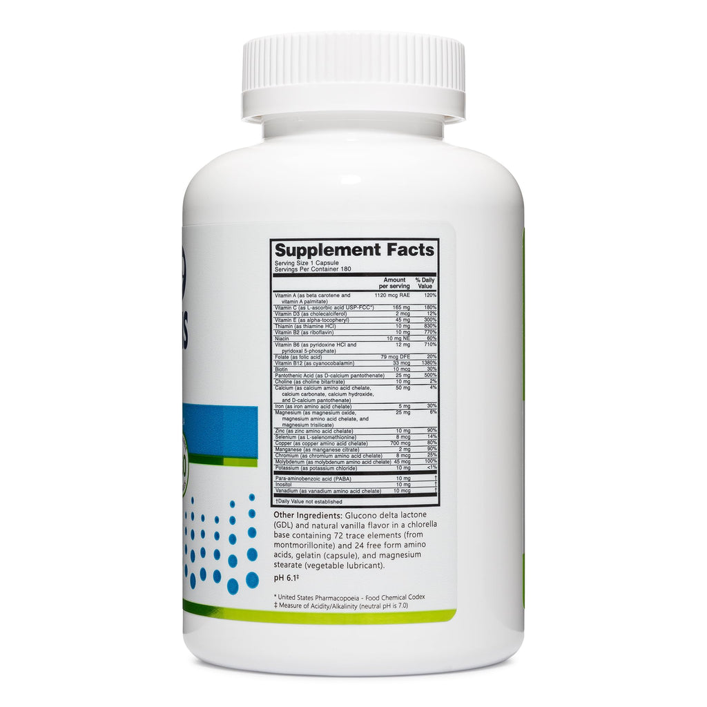 Chlorella enriched vitamin supplements