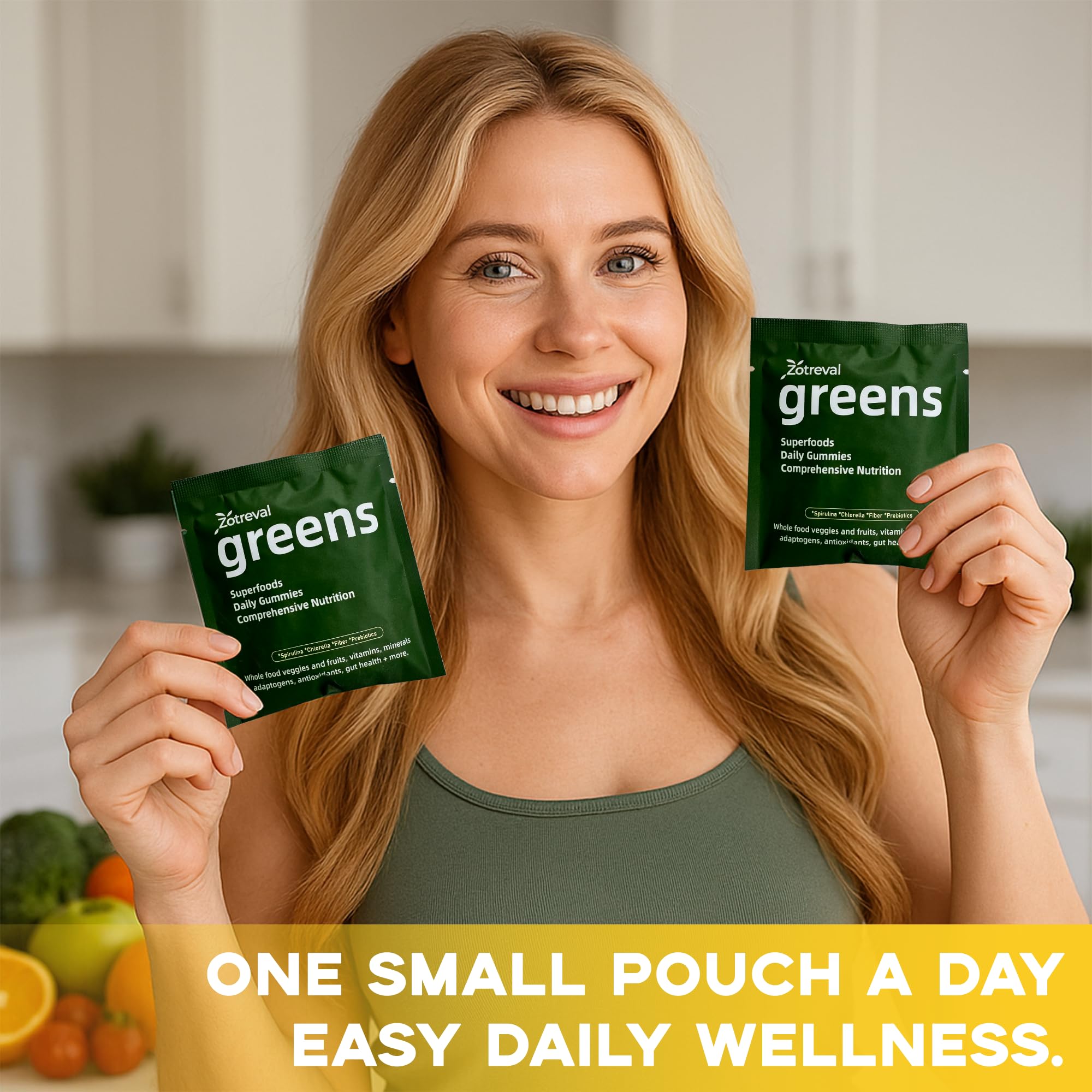 Chlorella gummies for gut health support