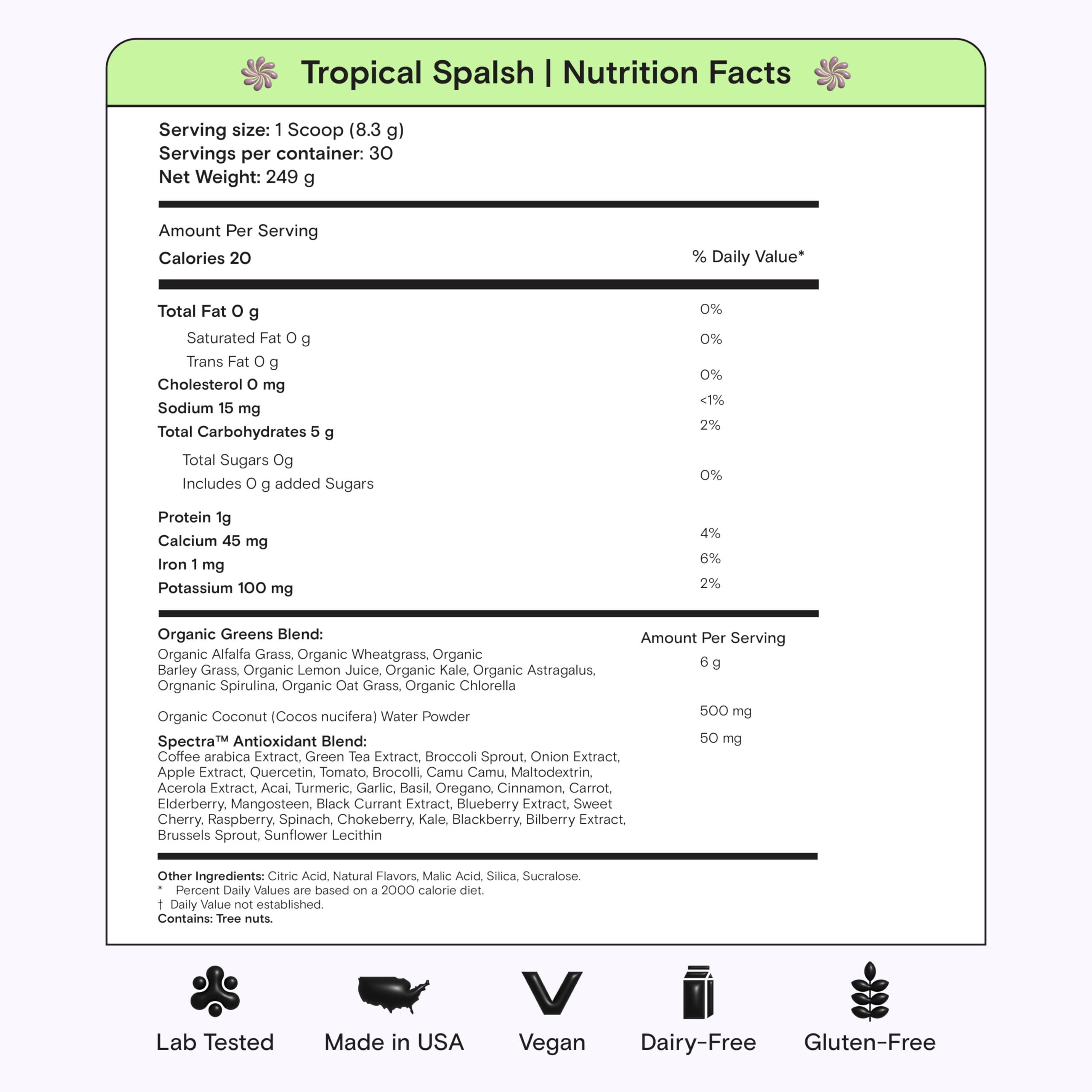 chlorella plant-based nutrition powder