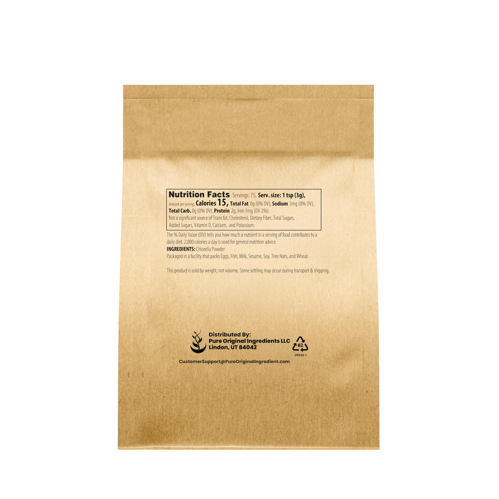 chlorella powder for detox support