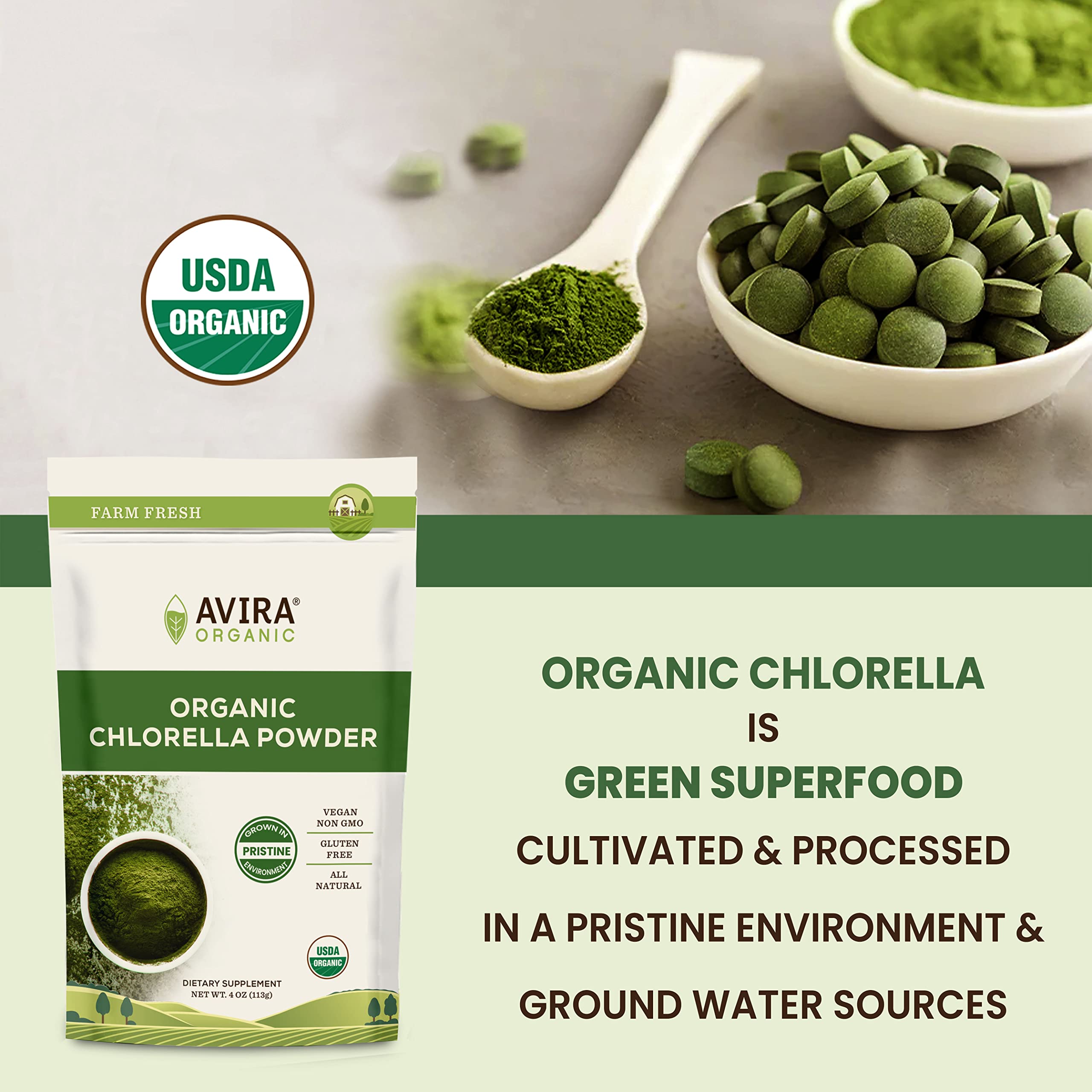 chlorella powder for vegan diets