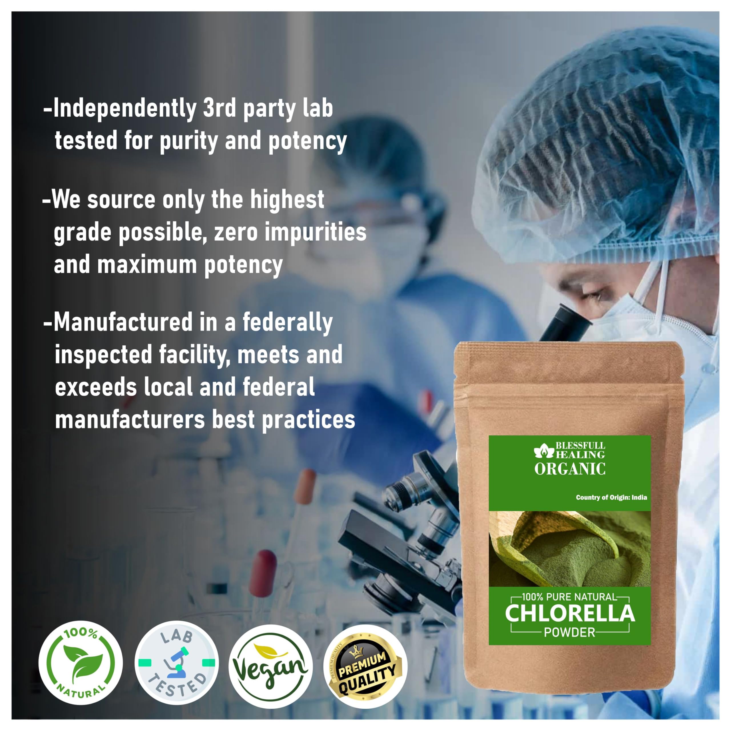 chlorella powder for vegan nutrition