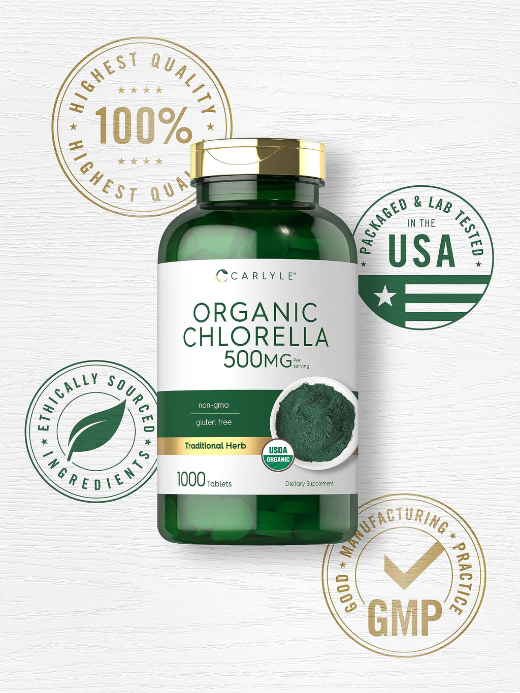 Chlorella spirulina blend for vitality