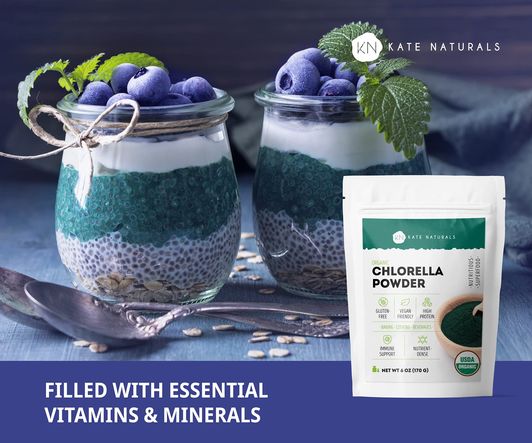 chlorella spirulina blend for wellness