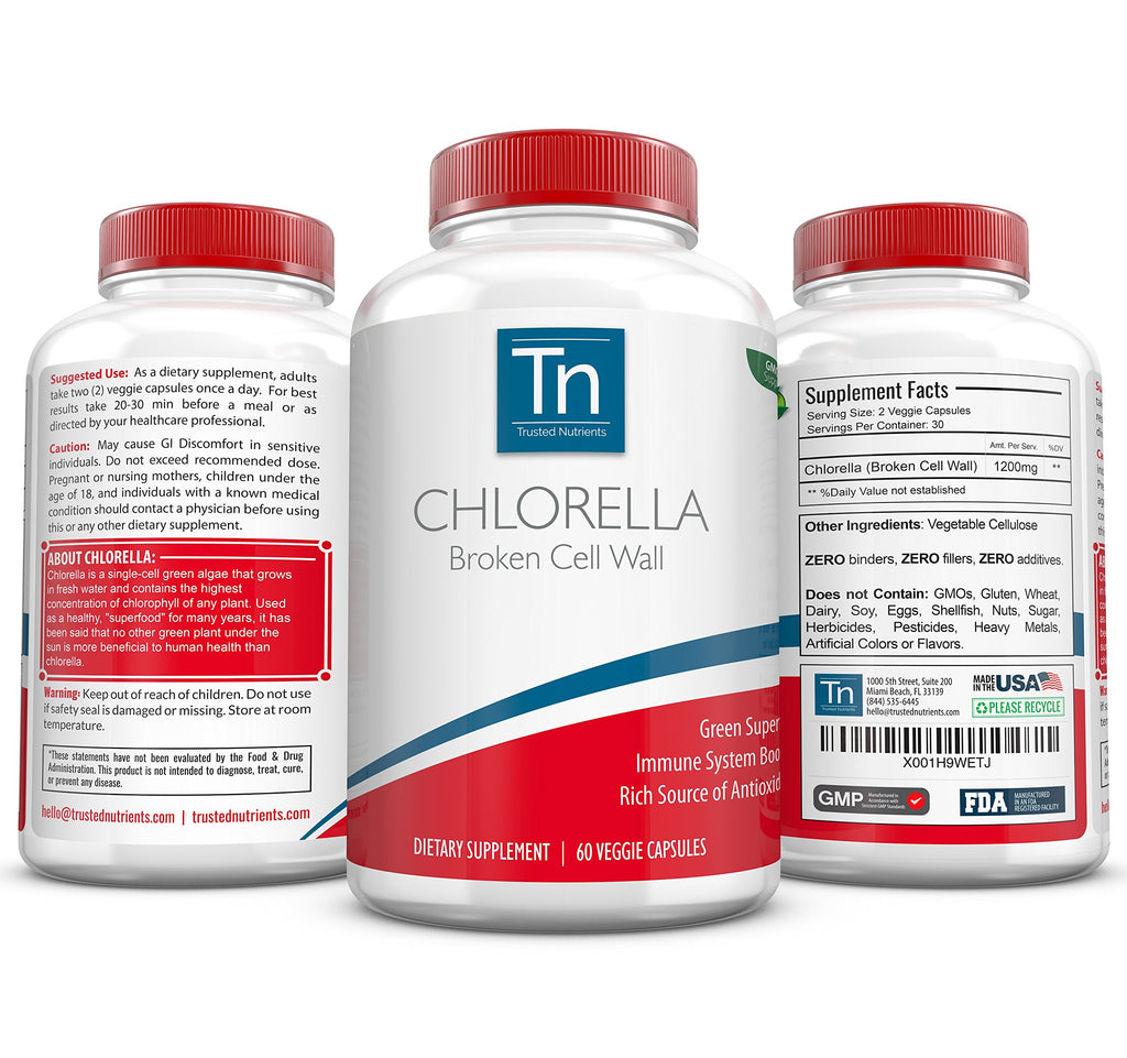 Chlorella superfood for antioxidant benefits