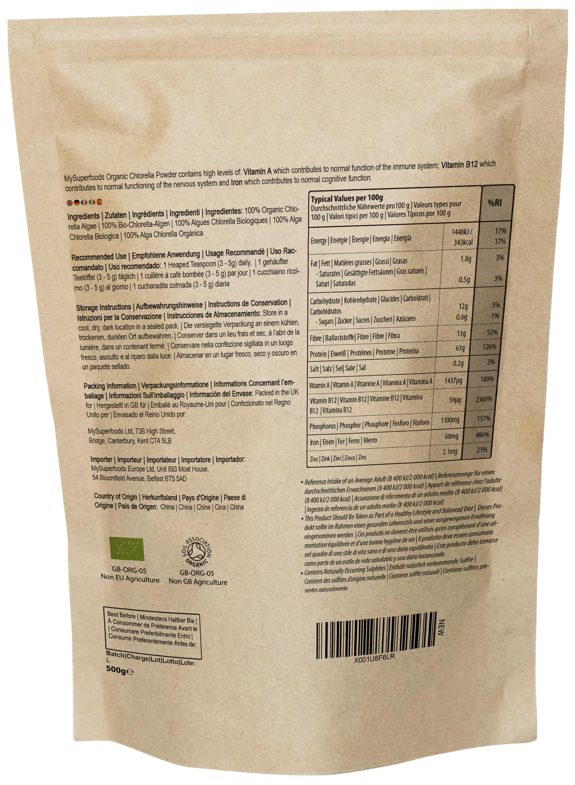 chlorella supplement for daily nutrition