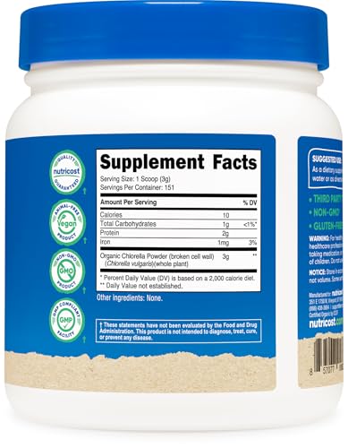 Chlorella supplement for digestive health