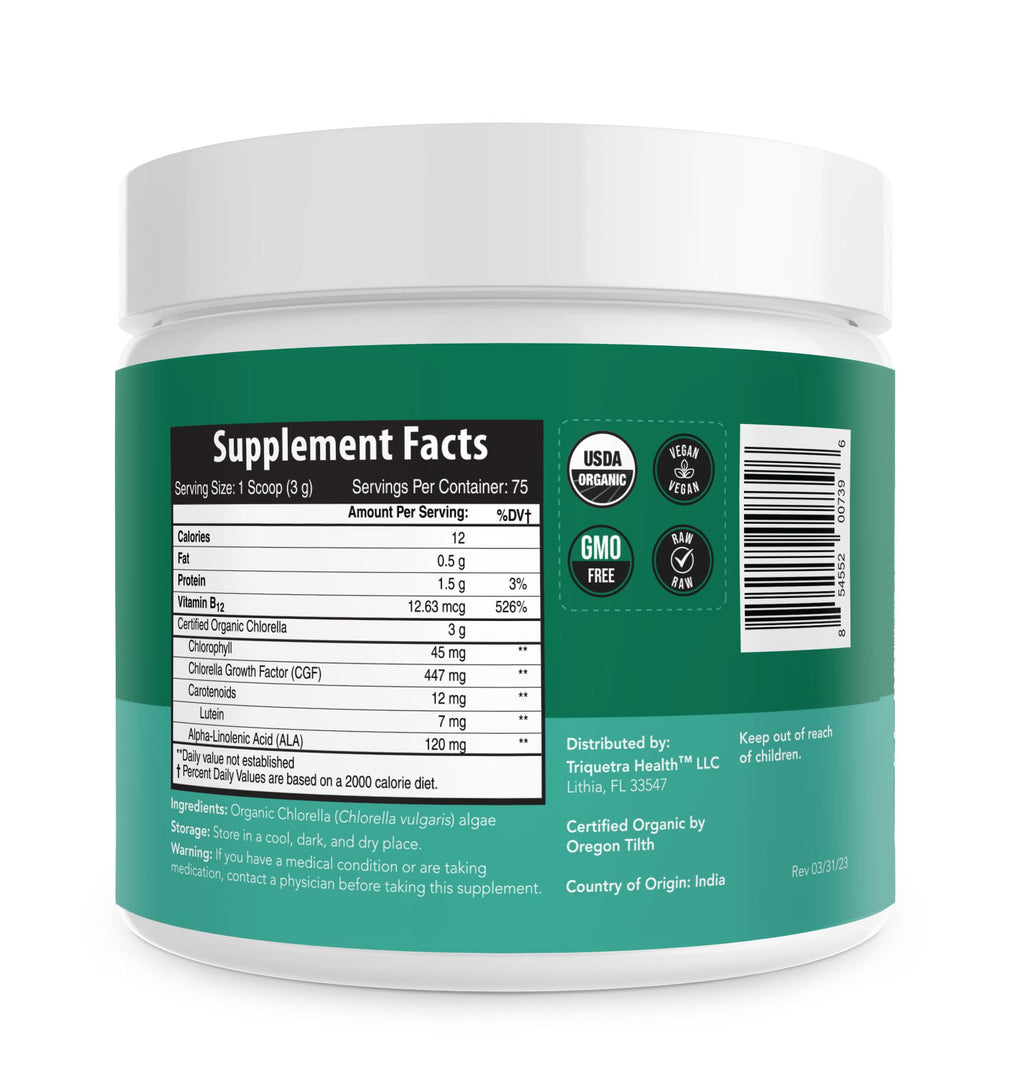 chlorella supplement for sustainable energy