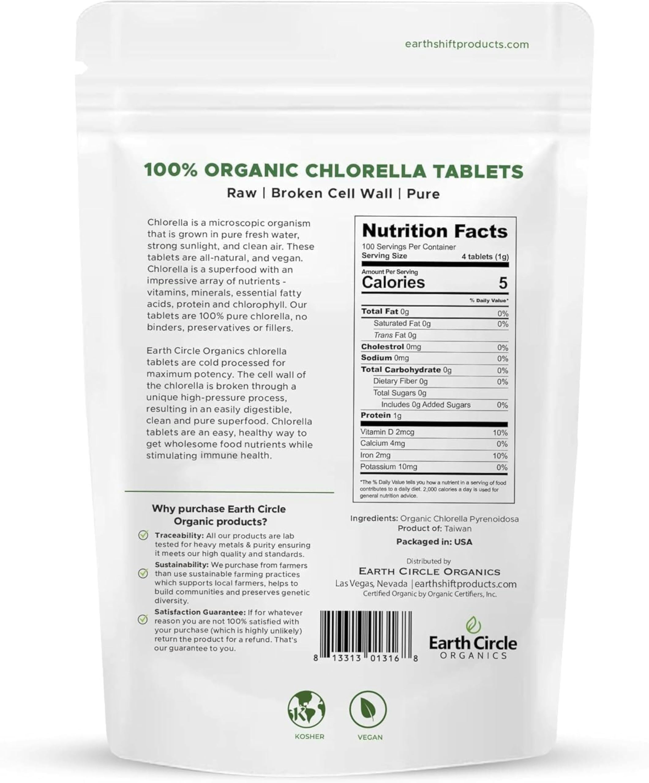 chlorella tablets for daily nutrition