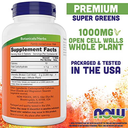 Chlorella tablets for detox support