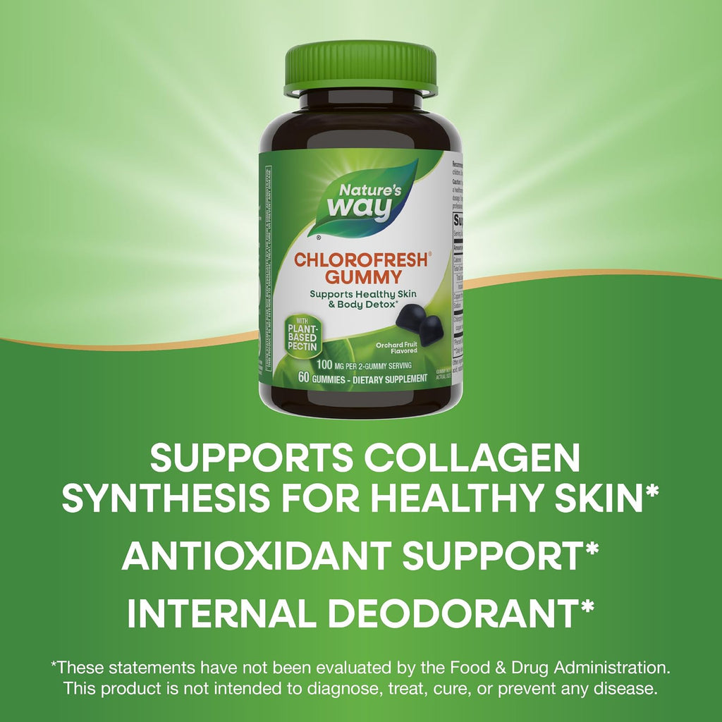 Chlorofresh gummies for digestive support