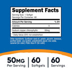 Chlorophyll 50 mg for digestive health