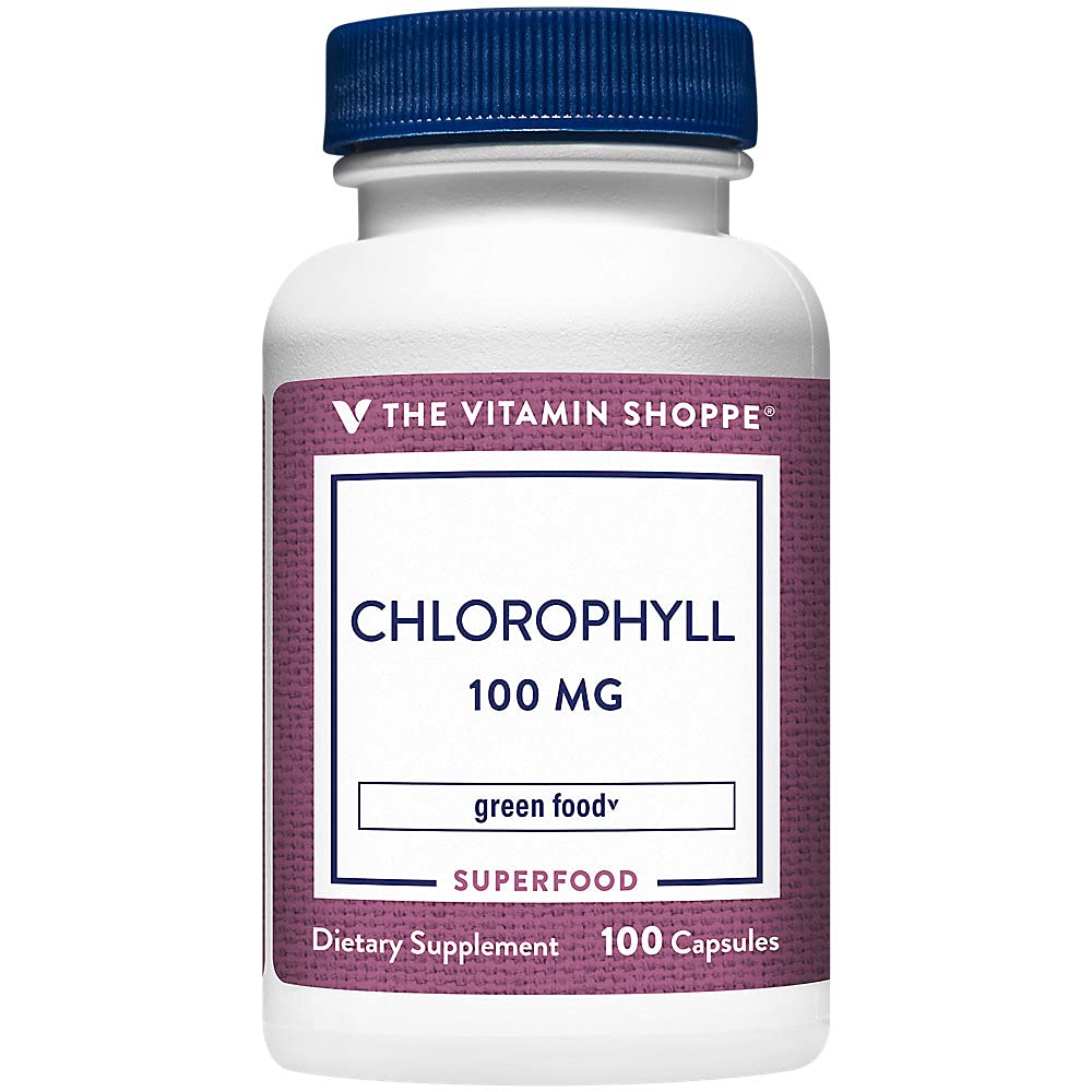 Chlorophyll capsules for detox support