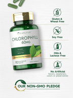 Chlorophyll capsules for fresh breath