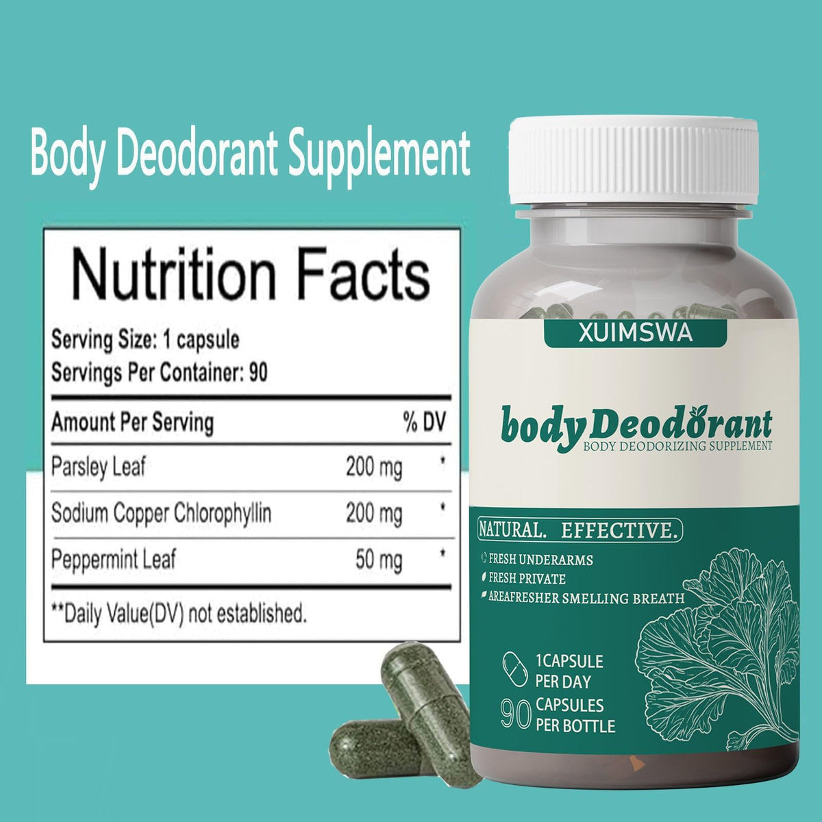 chlorophyll capsules for internal cleansing