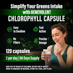 Chlorophyll capsules for skin benefits