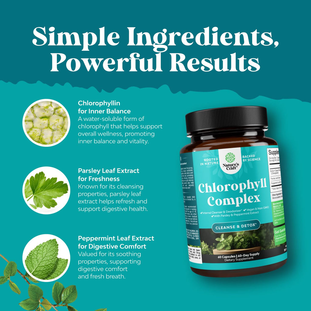 chlorophyll capsules for women's wellness