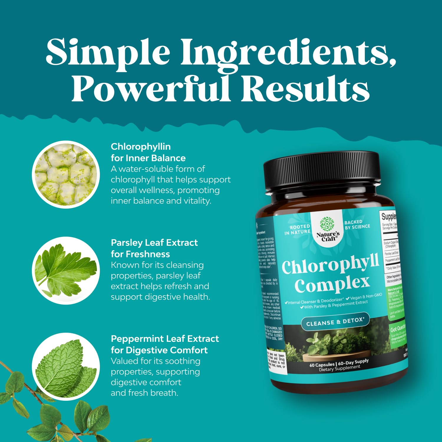 chlorophyll capsules for women's wellness