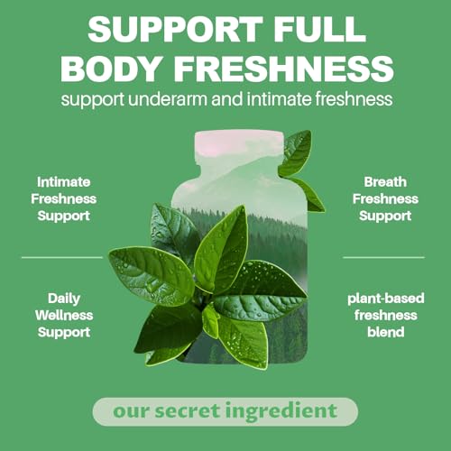 Chlorophyll capsules with parsley and peppermint